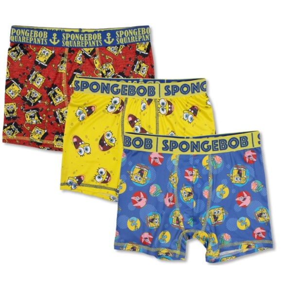 Nickelodeon | Accessories | New Spongebob Boys Boxer Briefs 3 Pack ...